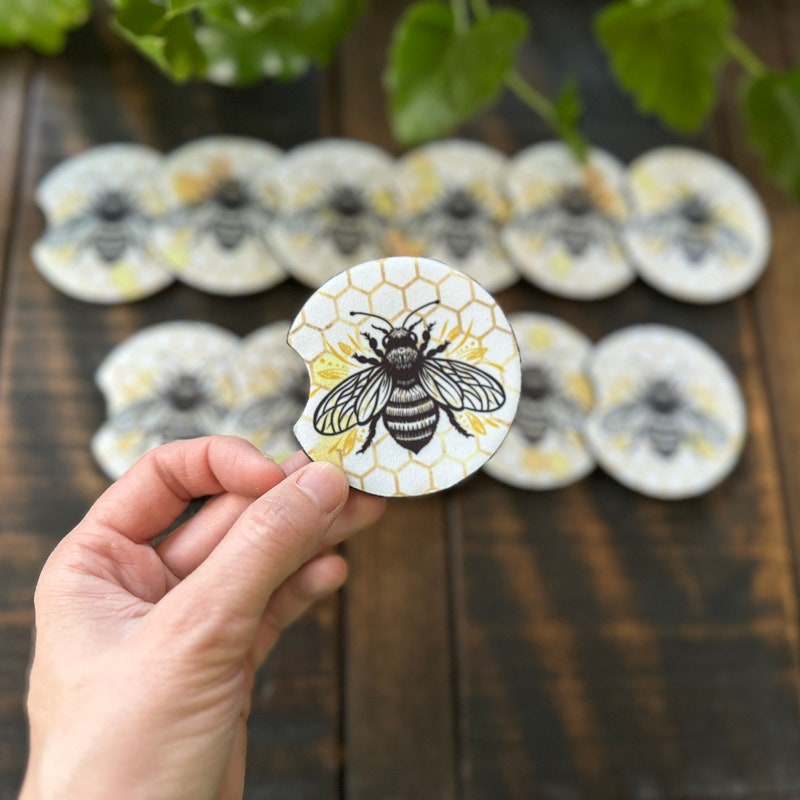 Bee Coasters - Etsy