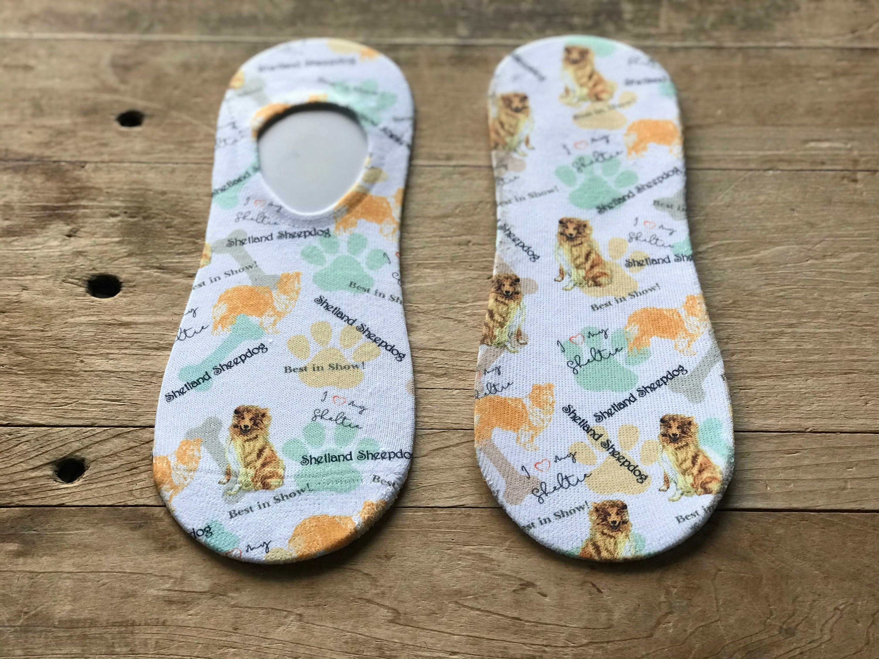 Sheltie No-Show Socks Sheltie Mom Dog Mom Shetland | Etsy