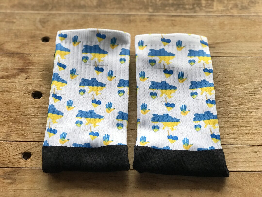Support Ukraine Men's Crew Socks | Support Ukraine | Blue and Yellow ...