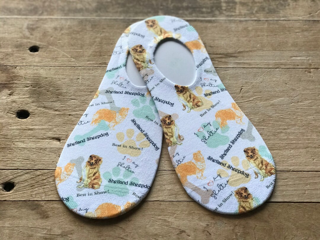 Sheltie No-show Socks | Sheltie Mom | Dog Mom | Shetland Sheepdog ...