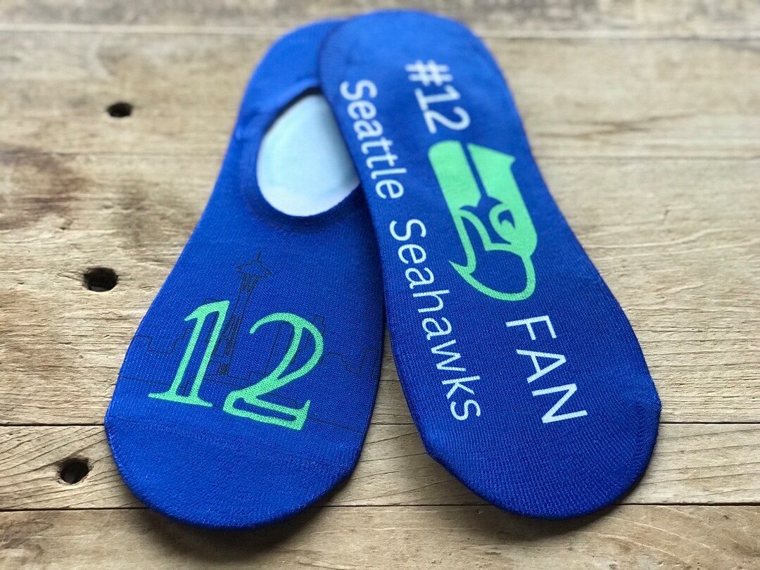 12 Fan No-show Socks | Seattle | Seahawk Love | No-show Socks | Gift ...