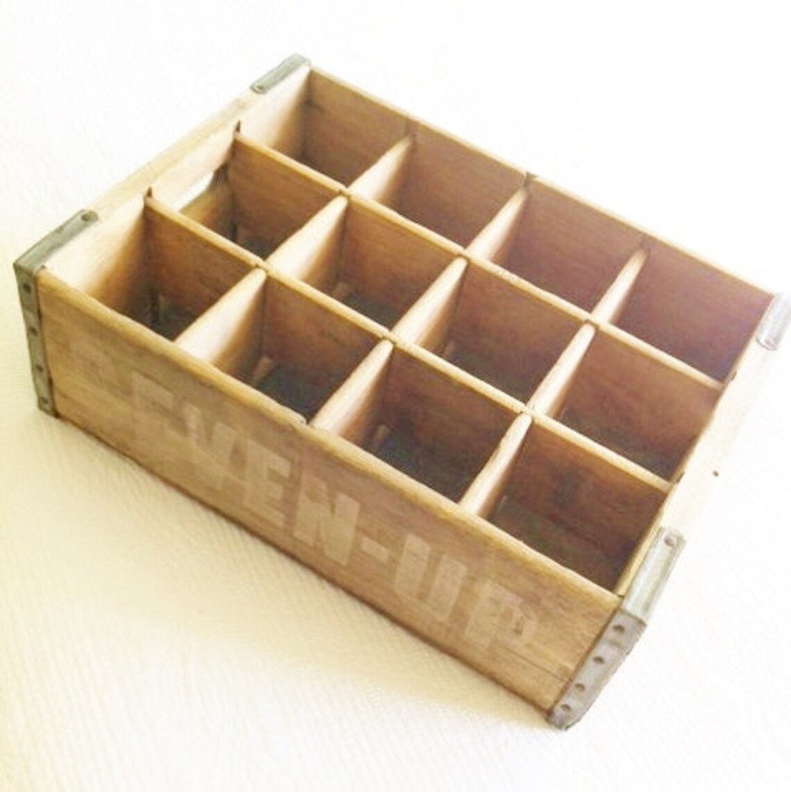 Vintage Timeworn Distressed Wood Seven-up Crate With Steel - Etsy