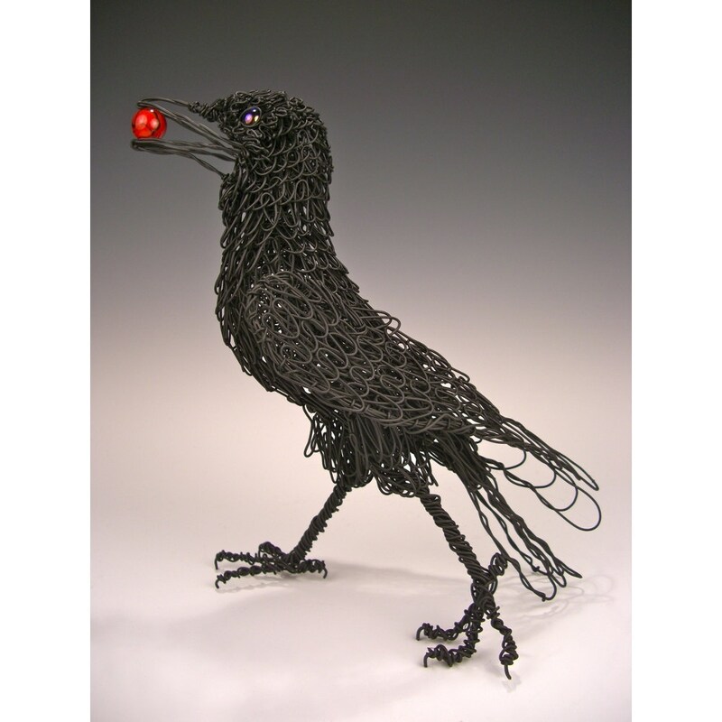 Crow Wire Sculpture - Etsy