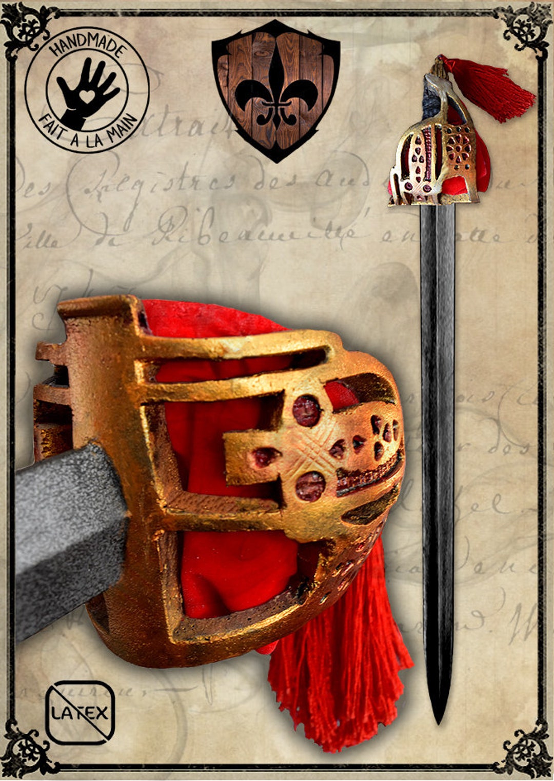 Ruahd Foam LARP Sword for Live Action Role Playing or Cosplay. *TAX ...