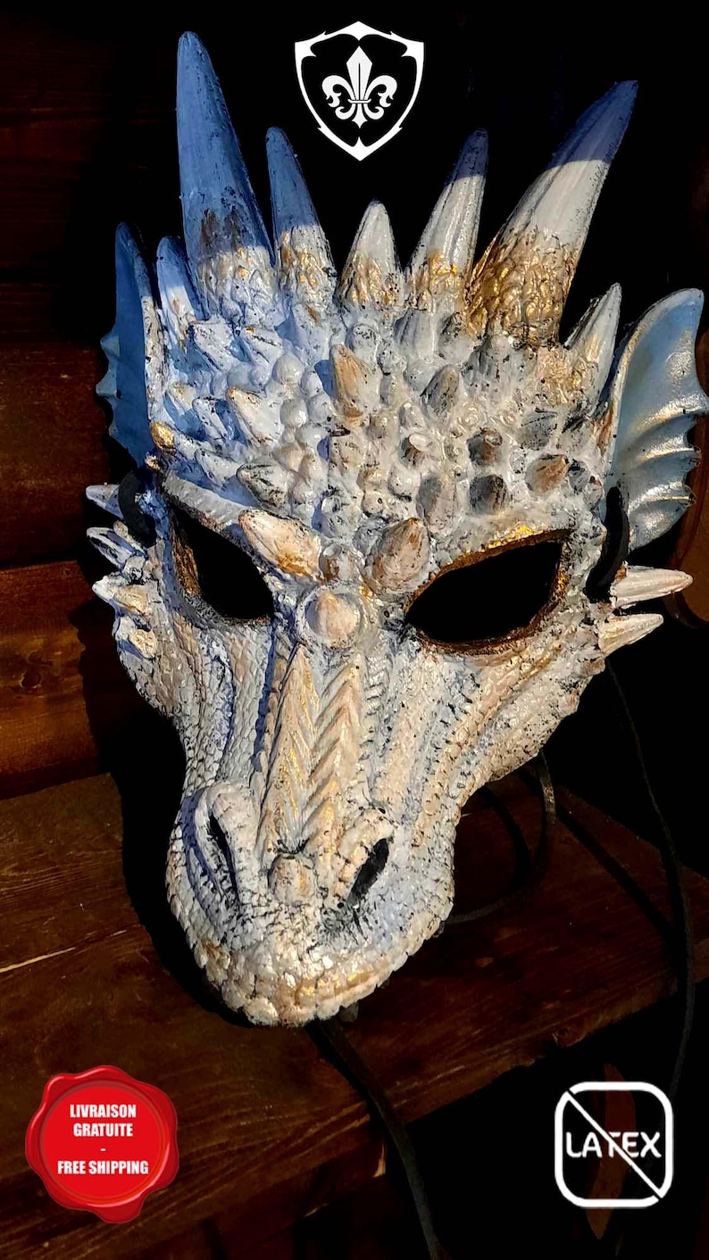 Dragonborn Foam Mask: LARP, Cosplay, Halloween - Etsy