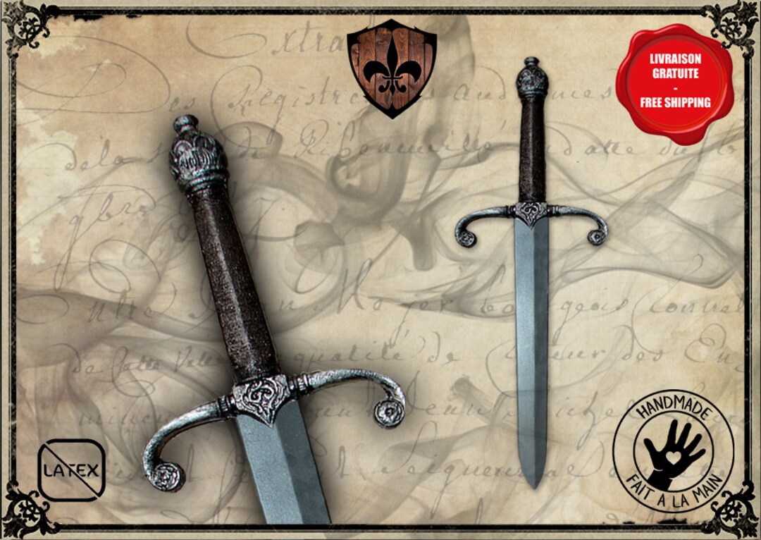Tudor Foam LARP Dagger for Live Action Role Playing or Cosplay.*tax ...