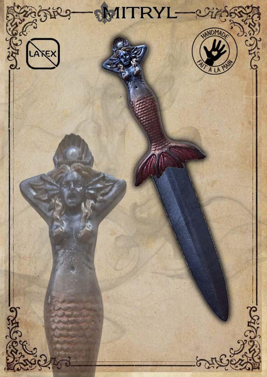 Mary Morgan Foam LARP Poniard for Live Action Role Playing or Cosplay ...