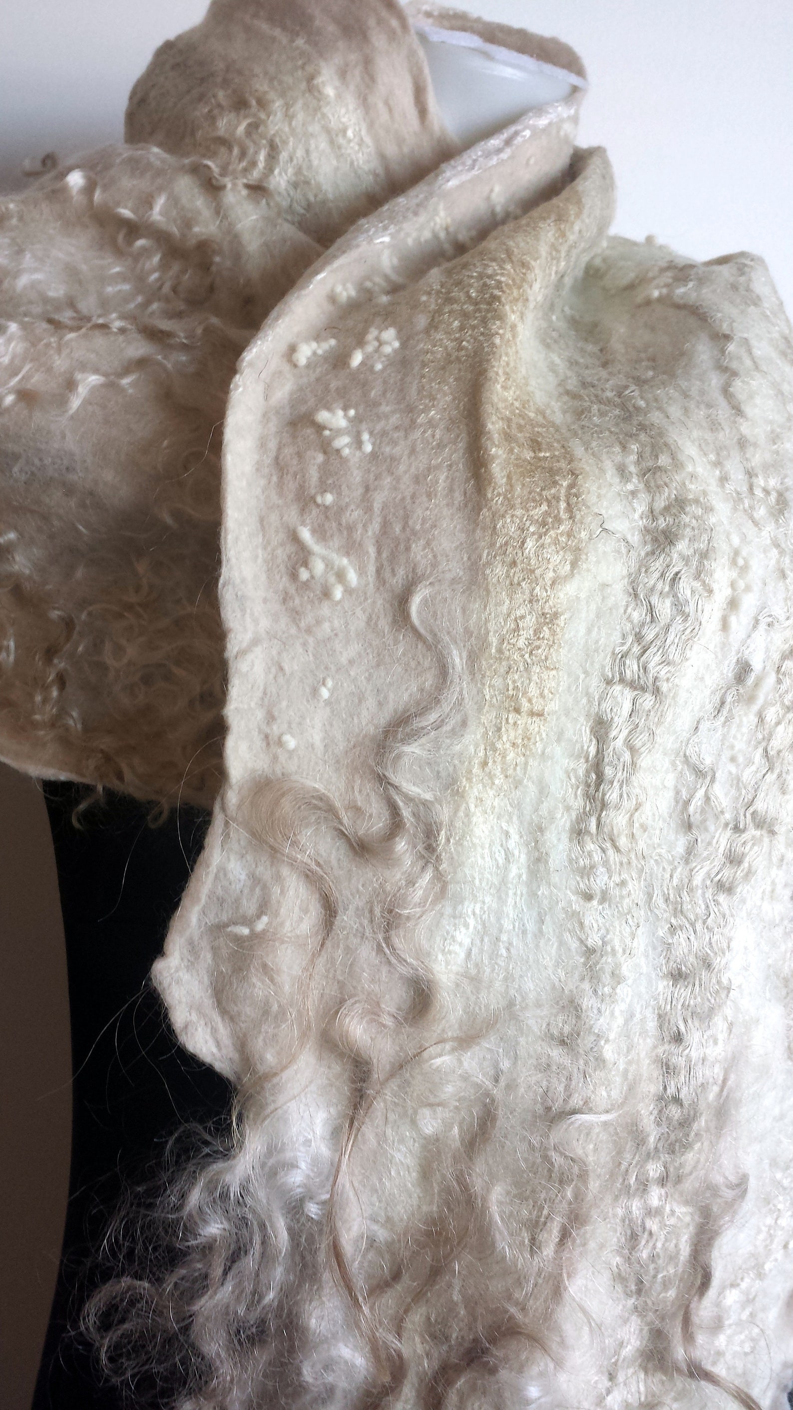 Felt Design Wearable Art Light Silk Fleece Textured Silk Coat Fleece ...