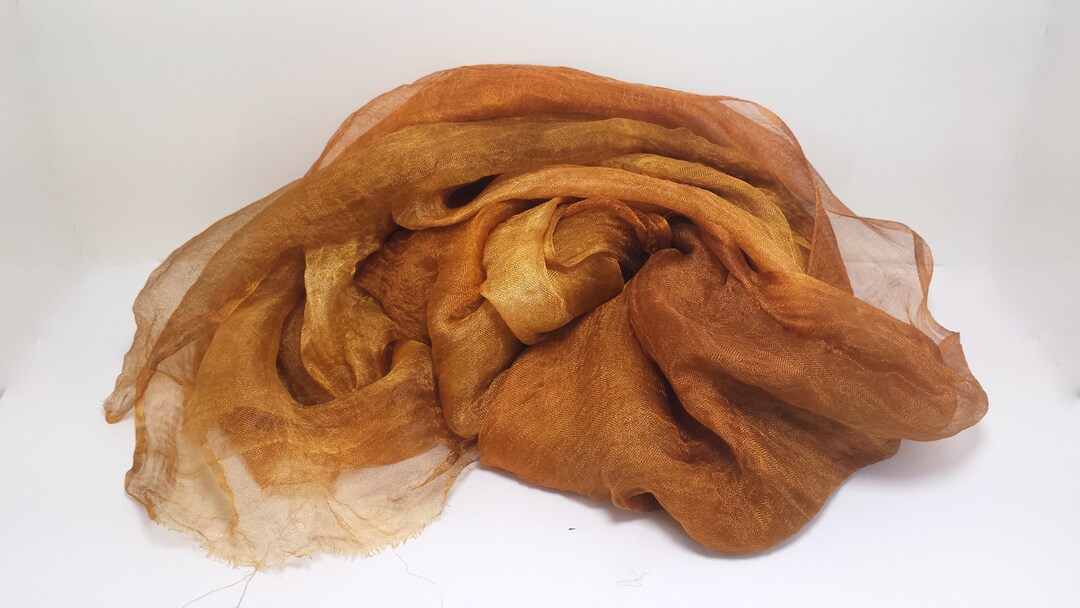 Pure Silk Scrim Hand-dyed 100% Craft Fabric for Nuno Felting Art ...