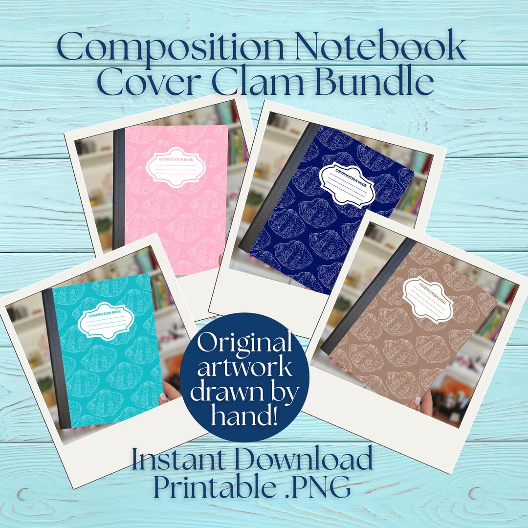 Printable Composition Notebook Cover PNG Back to School Personal ...