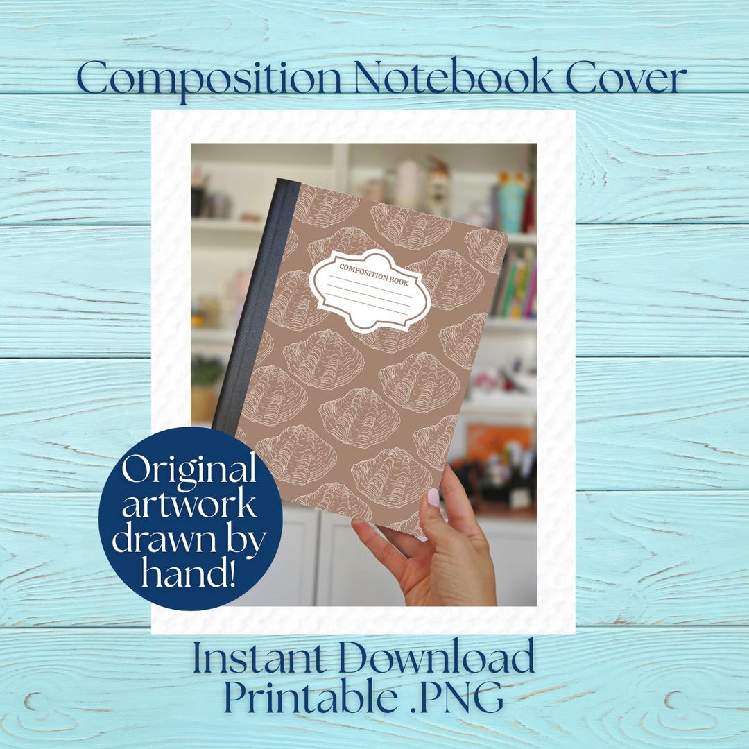 Printable Composition Notebook Cover PNG Back to School Personal ...