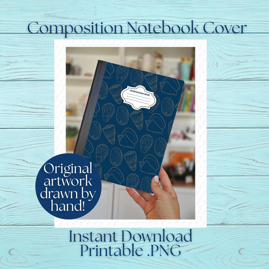 Printable Composition Notebook Cover PNG Back to School Personal ...