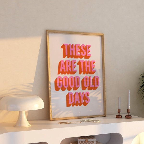 These Are the Days Print - Etsy