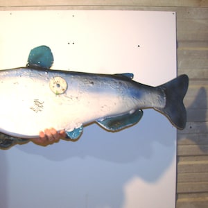 Catfish Carving Wall Mount Rustic Cabin River Lake Fish Wall Art Home ...