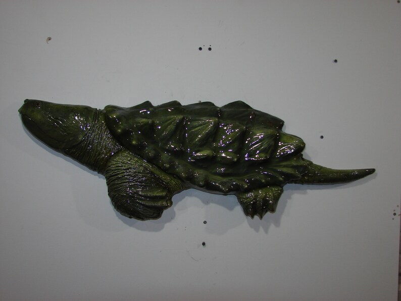 Hand Carved Alligator Snapping Turtle River Monster Wall Mount - Etsy