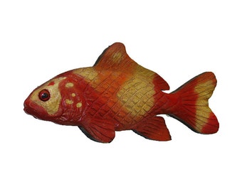 Carved Koi Japanese Carp Wall Art Goldfish Garden Pond Asian - Etsy