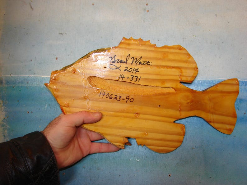 Carved Shellcracker Chainsaw Carving Bluegill 14 Bream Fish - Etsy