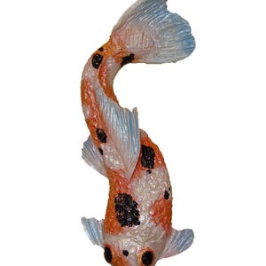 Carved Koi Japanese Carp Wall Art Goldfish Garden Pond Asian Calico ...