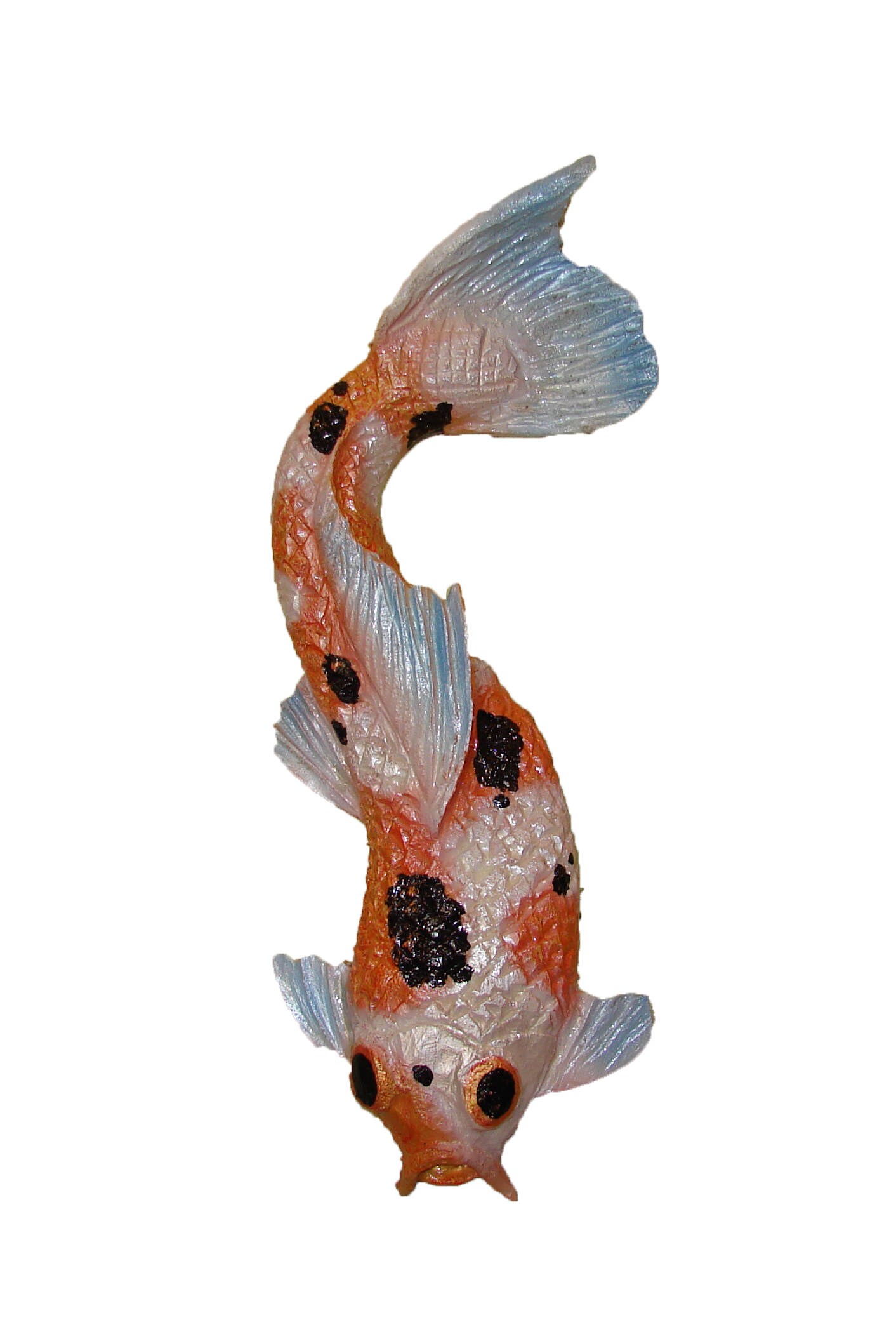Carved Koi Japanese Carp Wall Art Goldfish Garden Pond Asian Calico ...
