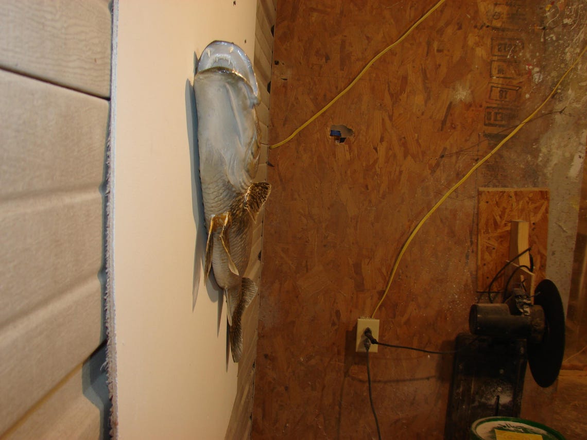 Hand Carved 30" Walleye Sculpture - Fish Art, Cabin Decor Pike Muskie ...