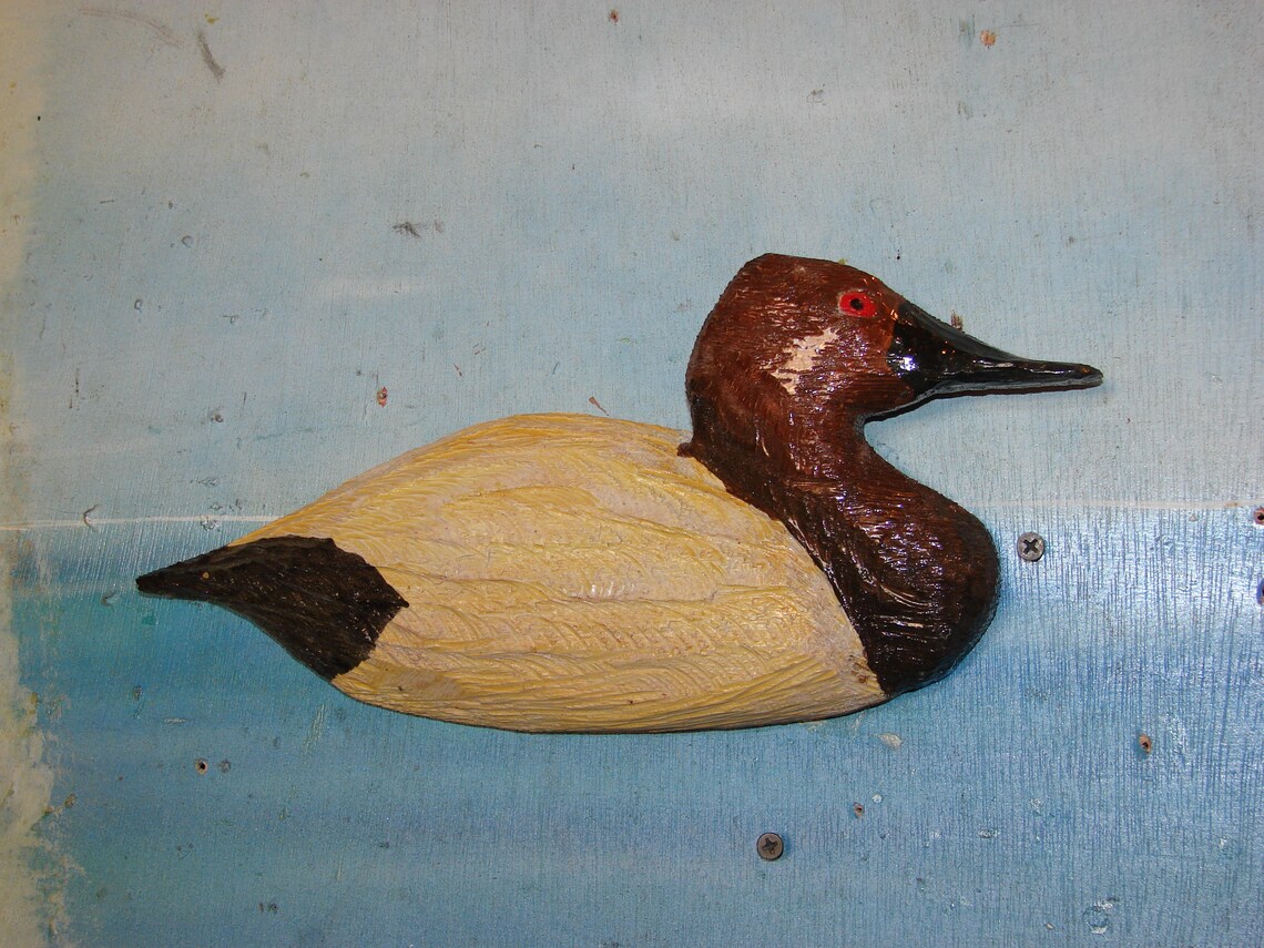 Chainsaw Carving Canvasback Drake Wall Mount Duck Dynasty - Etsy