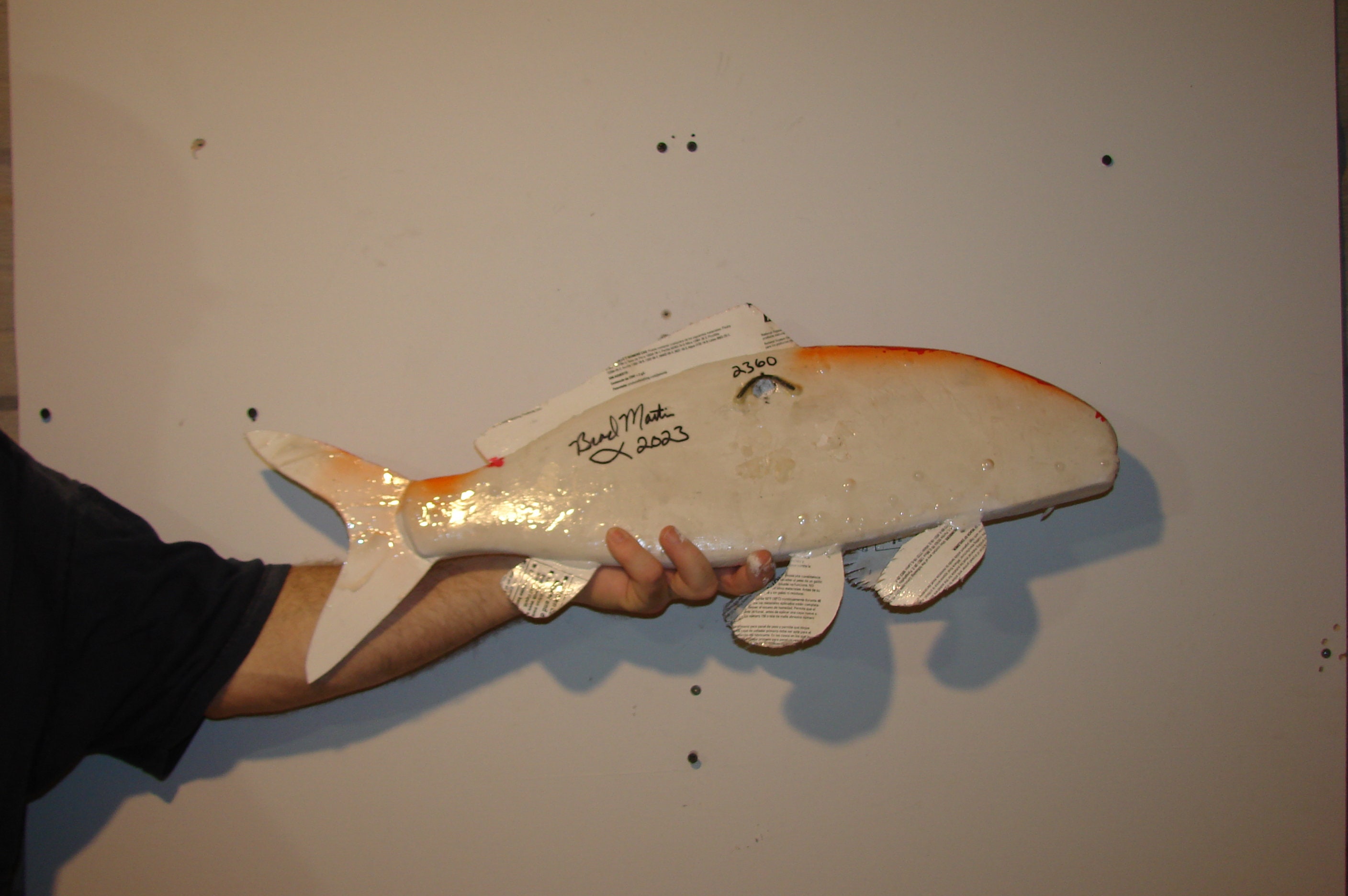 Hand Carved Koi Fish Comet Goldfish Wall Art Goldfish Garden Pond Lilly ...