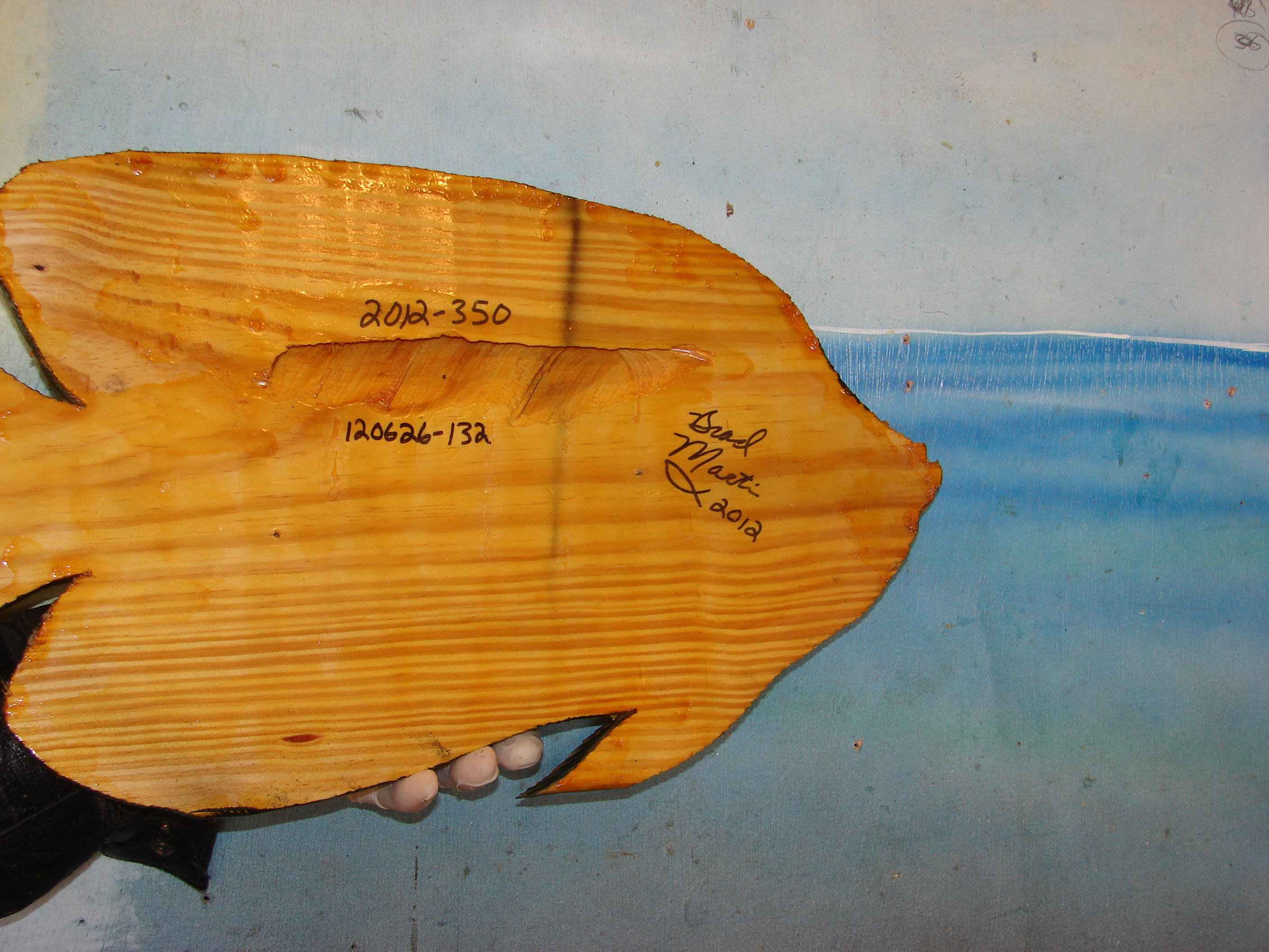 Emperor Angelfish Chainsaw Carving Regal Hand Carved Wooden Wall Mount ...