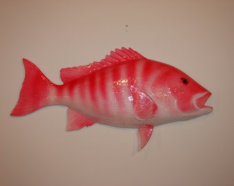 Red Fish Sculpture - Etsy