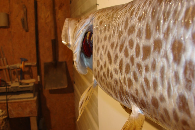 43" Muskellunge Replica Hand Made Sculpture Carving Northern Pike ...