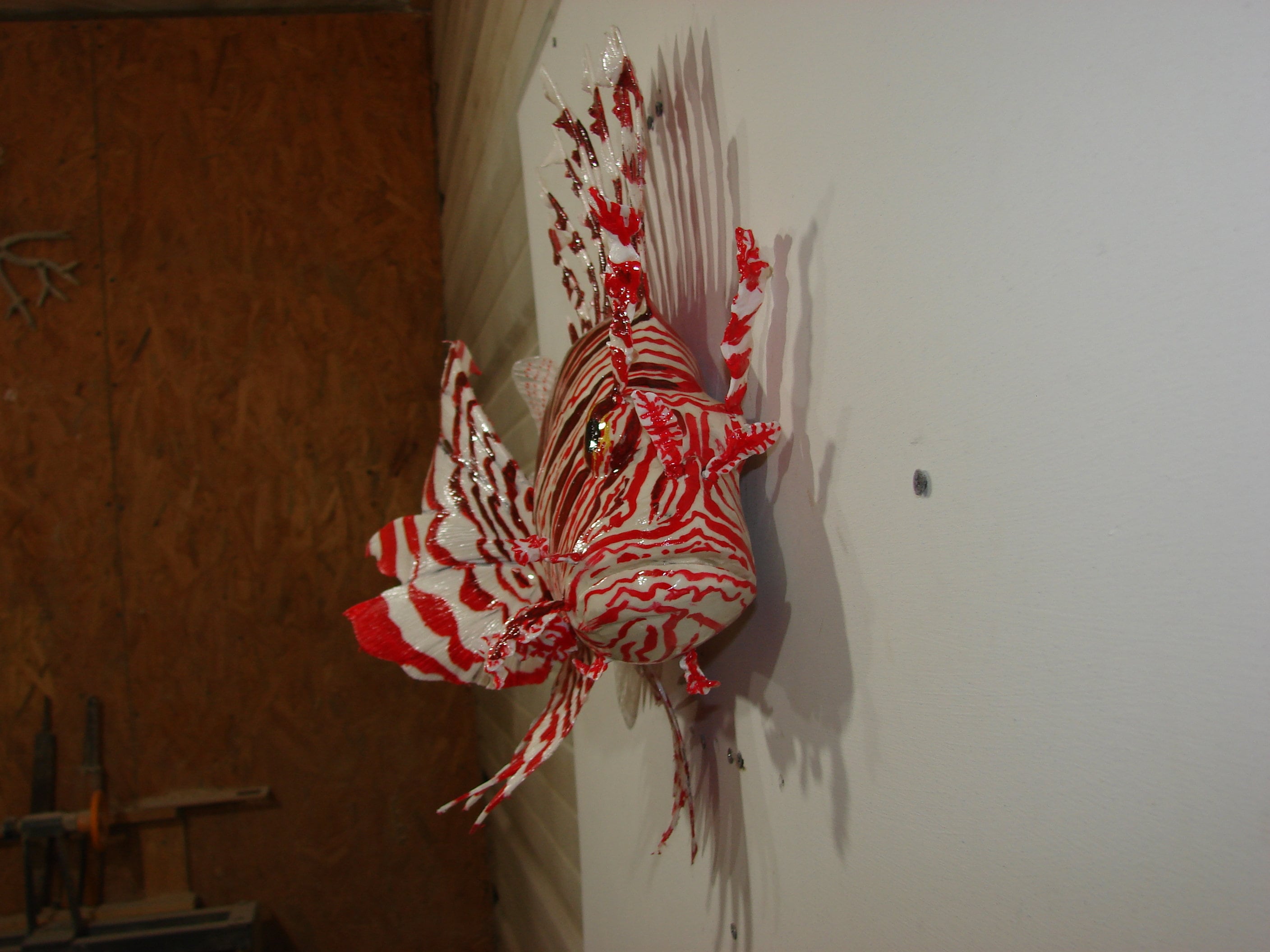 Lionfish Hand Carved Replica Wall Mount Sculpture Taxidermy Trophy Art ...