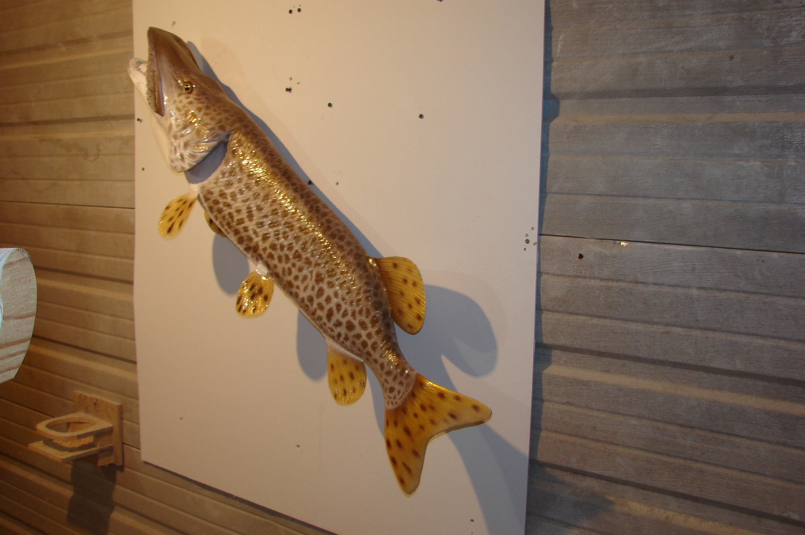 43" Muskellunge Replica Hand Made Sculpture Carving Northern Pike ...