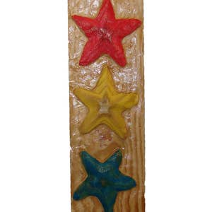 Starfish Hand Carved Sea Stars Chainsaw Star Fish Wall Decor Signed ...