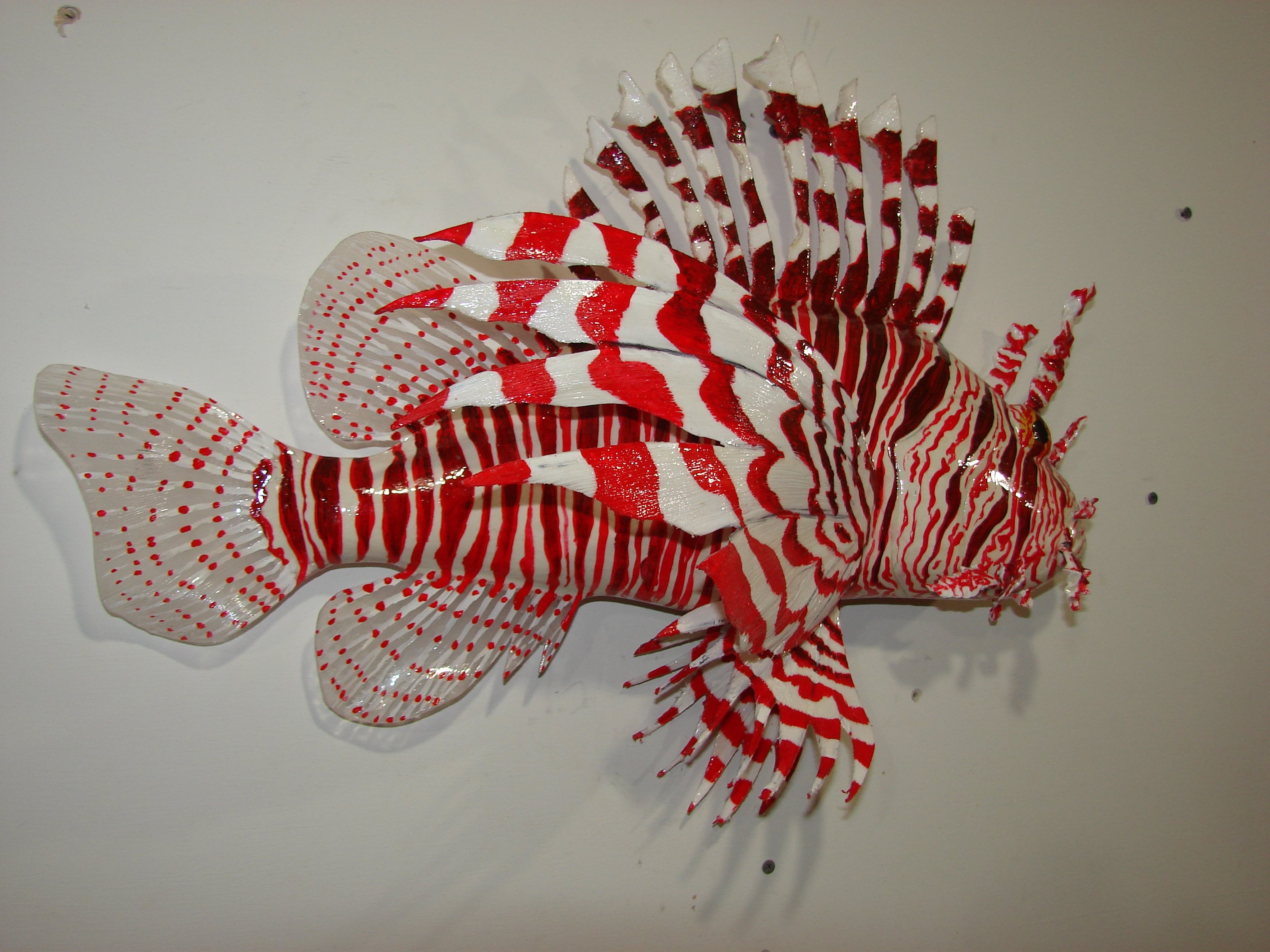 Lionfish Hand Carved Replica Wall Mount Sculpture Taxidermy Trophy Art ...