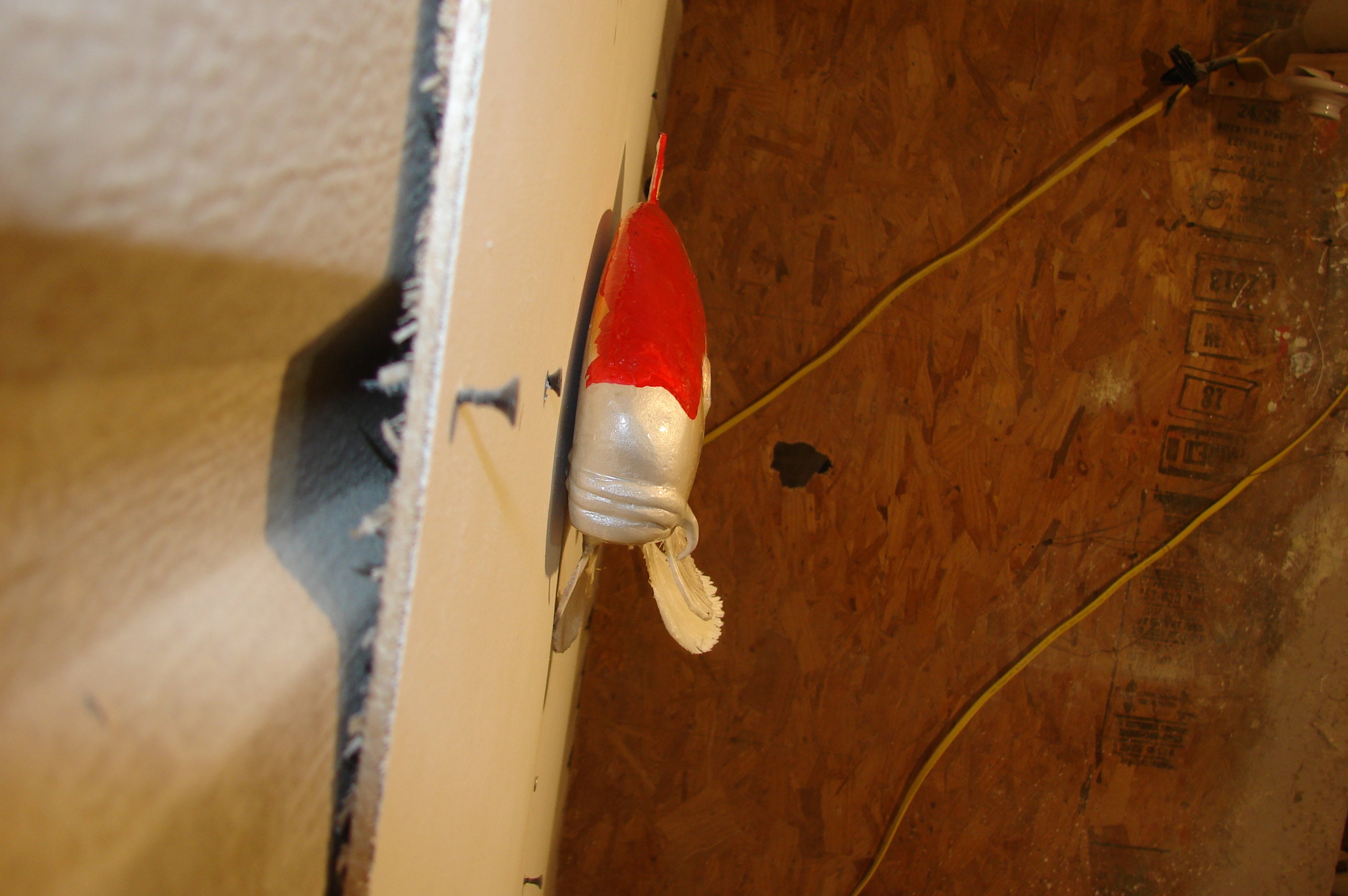 Hand Carved Koi Fish Comet Goldfish Wall Art Goldfish Garden Pond Lilly ...