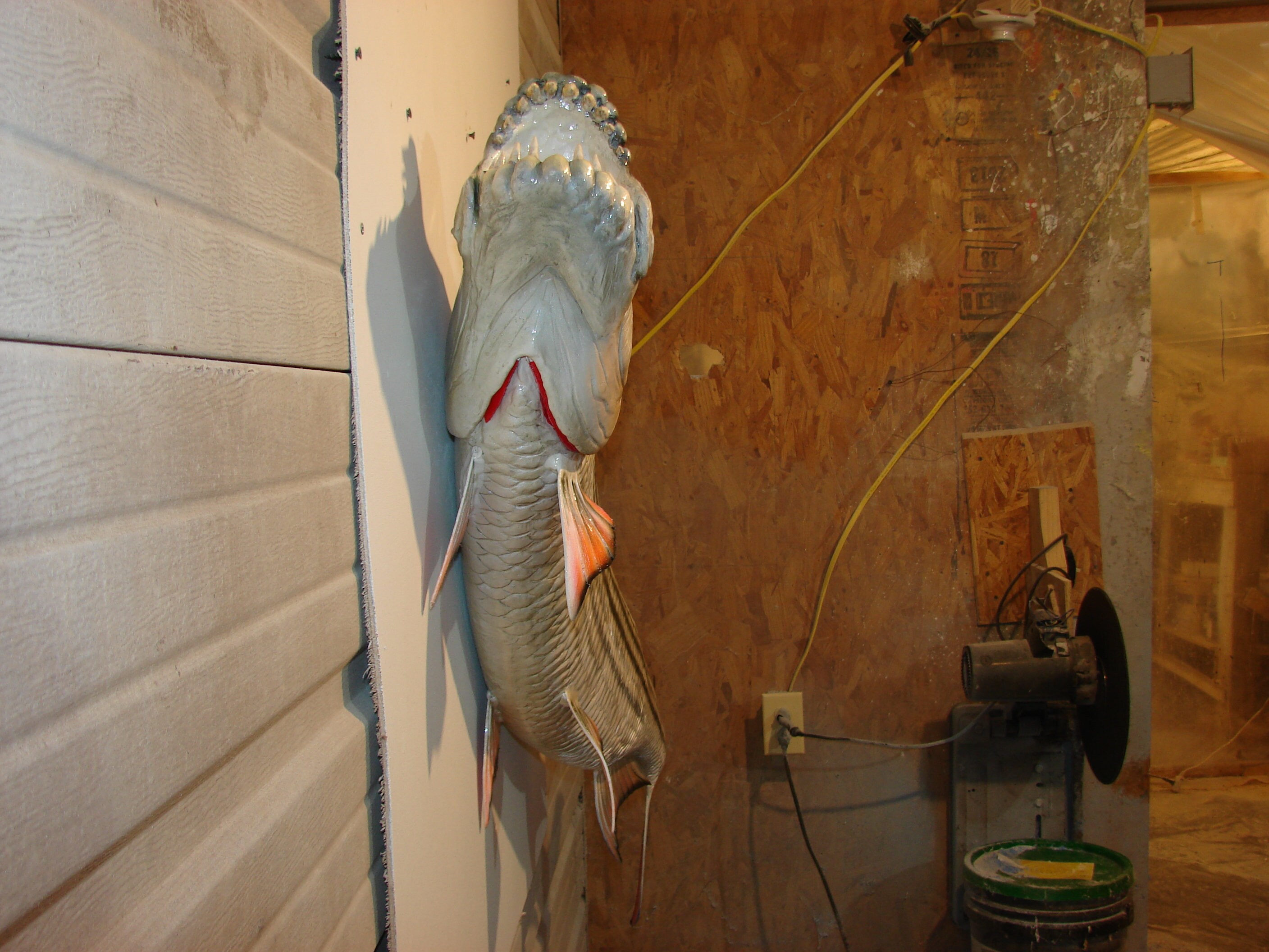 53 African Tigerfish Hand Carved Sculpted Replica Mount Wall Art ...