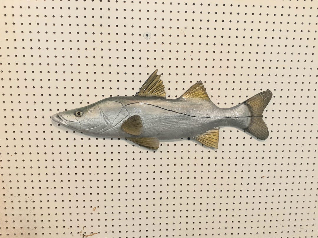Snook Hand Sculpted Carved Wall Mount Signed Original Ocean Art by ...