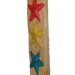 Starfish Hand Carved Sea Stars Chainsaw Star Fish Wall Decor Signed ...
