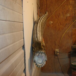 53" African Tigerfish Hand Carved Sculpted Replica Mount Wall Art ...