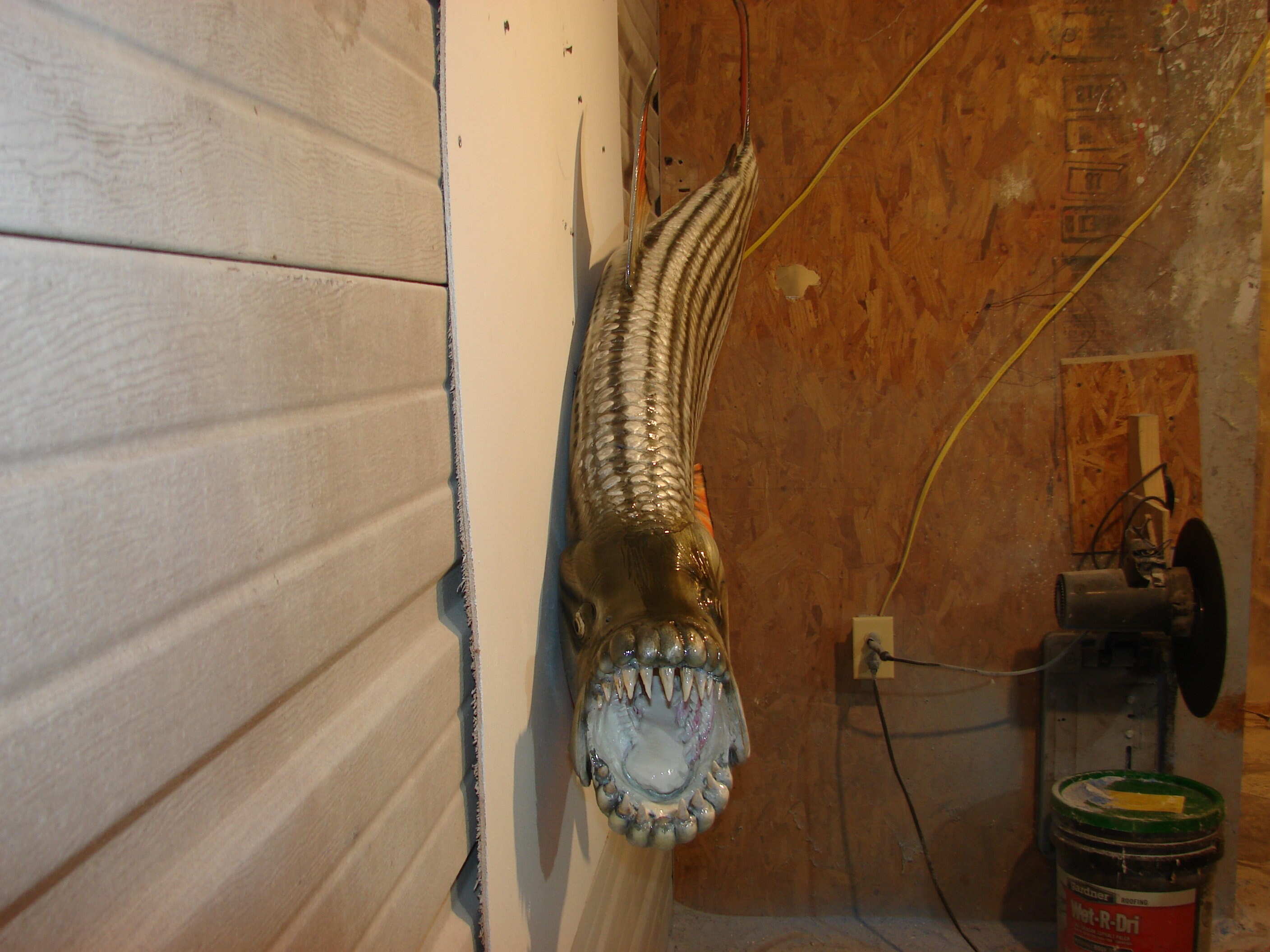 53 African Tigerfish Hand Carved Sculpted Replica Mount Wall Art ...