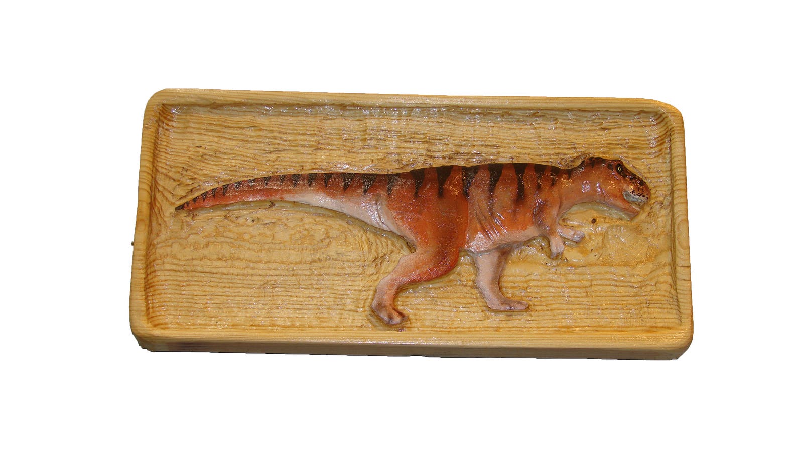 Chainsaw Carving Bas-relief T-rex Hand Carved Dinosaur Rustic - Etsy