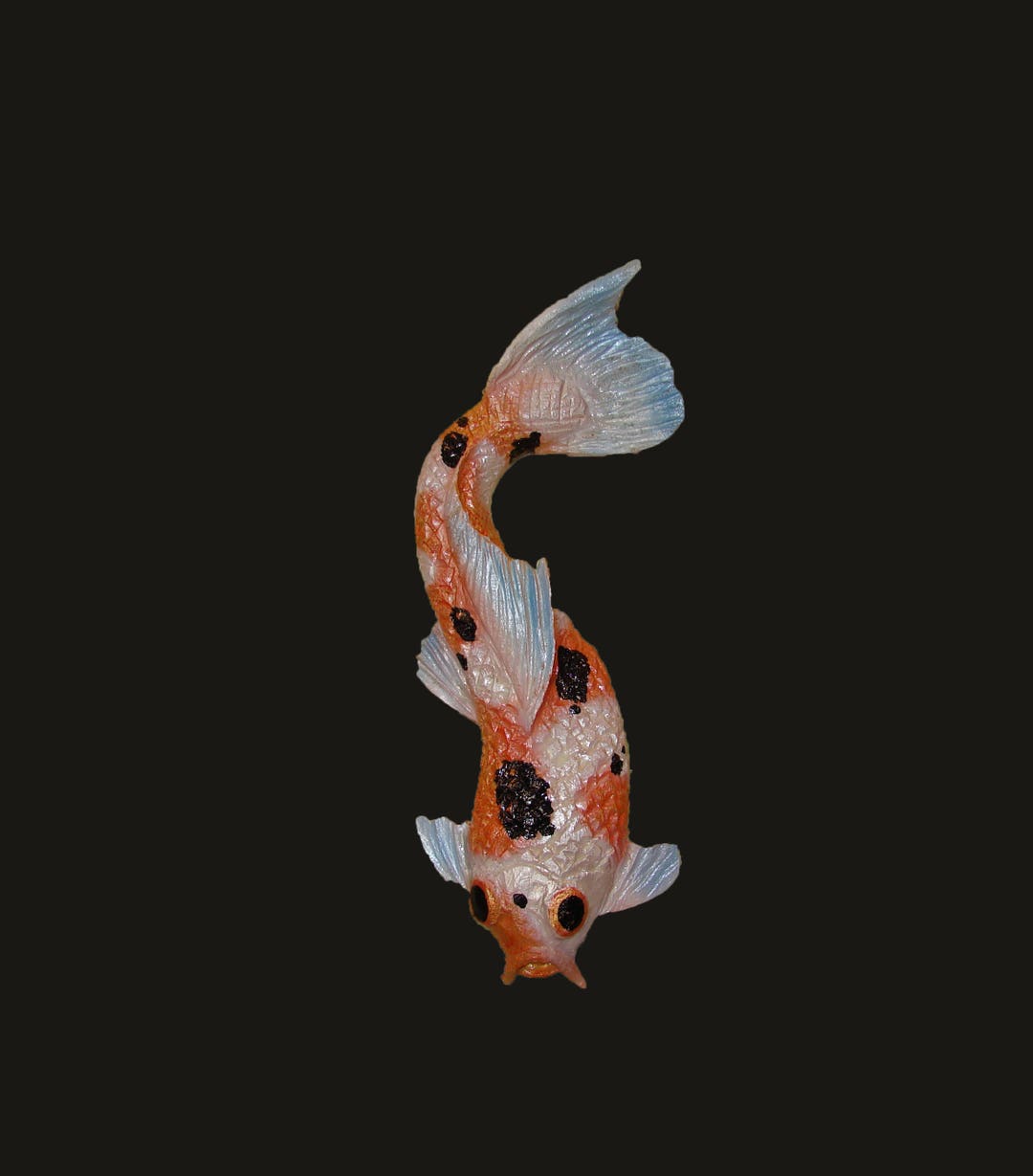 Carved Koi Japanese Carp Wall Art Goldfish Garden Pond Asian Calico ...