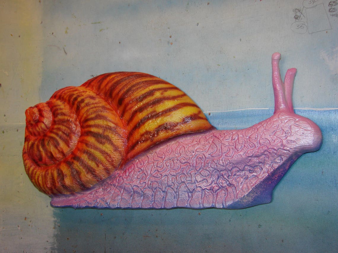 Chainsaw Carving Sea Snail Hand Carved Shell Mollusk Escargot - Etsy