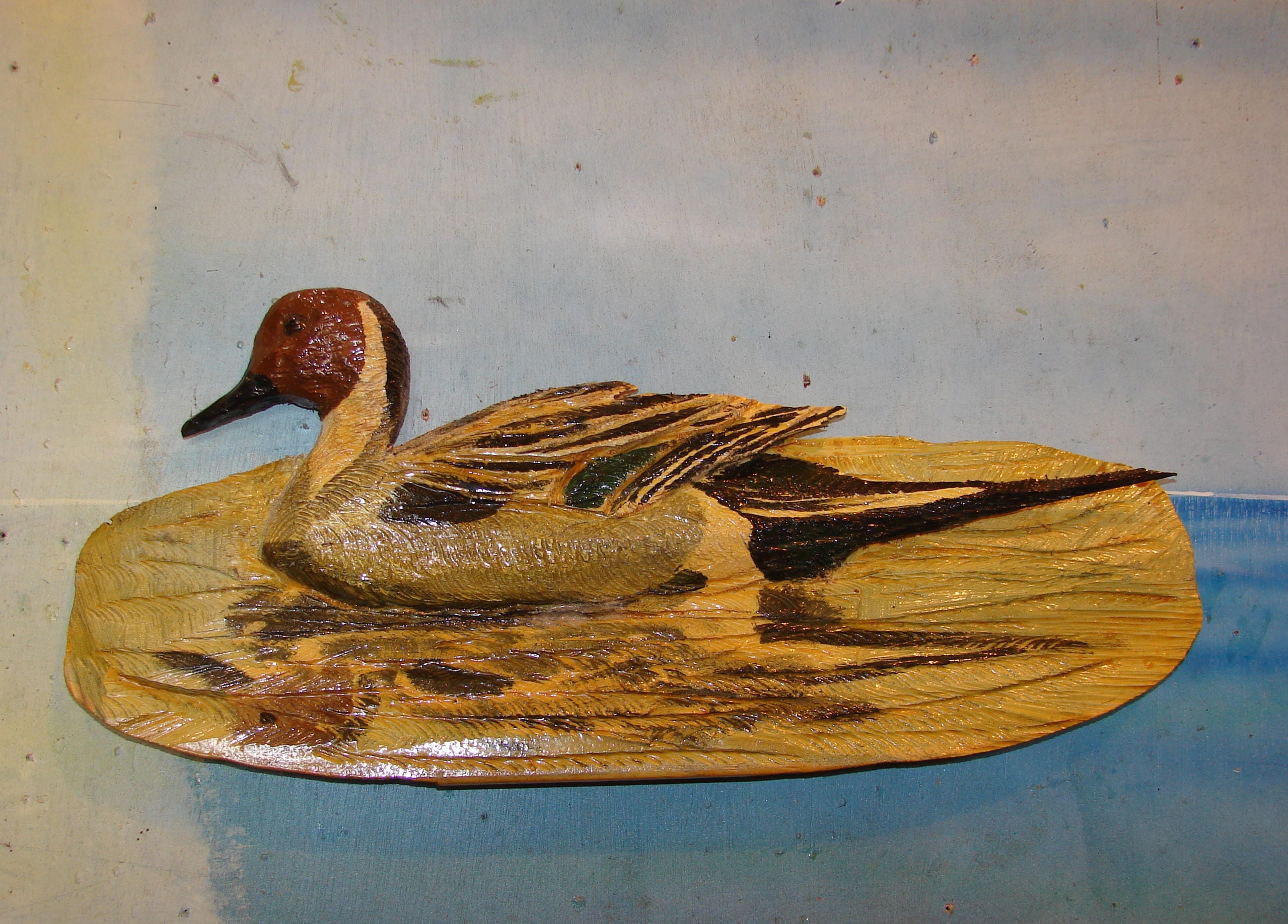 Chainsaw Carving Pintail Drake Wall Mount Duck Dynasty Wall Decor Hand ...