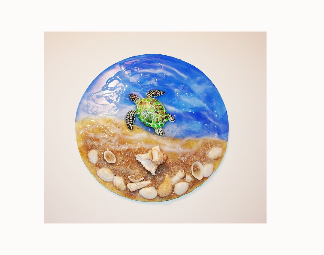 Green Sea Turtle Wall Art Mixed-media Hawksbill Green Loggerhead Kemps ...
