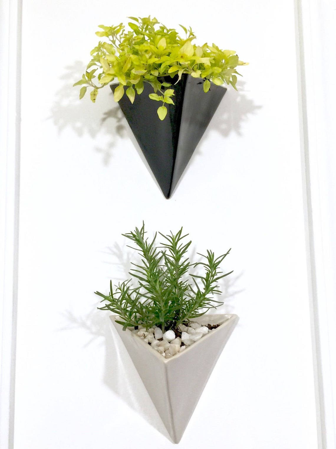 Pyramid Wall Planter Modern Mid Century Home Decor MADE TO | Etsy