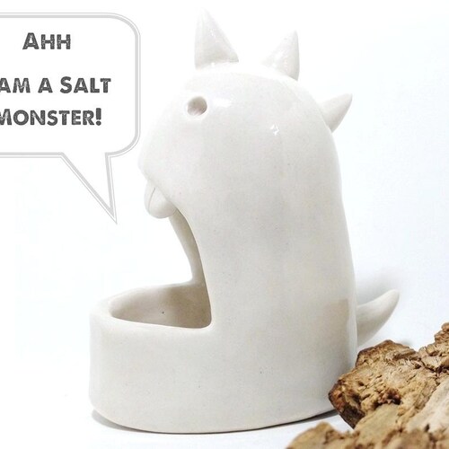 Ceramic Monster Salt Cellar Sculpture L - Etsy
