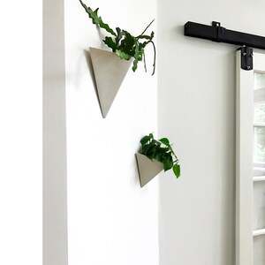 Pyramid Wall Hanging Planter Vertical Garden Modern Mid Century Home ...