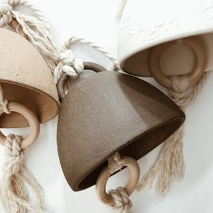 Handmade Ceramic Bells in 12 Neutral Colors and 3 Sizes Handcrafted ...