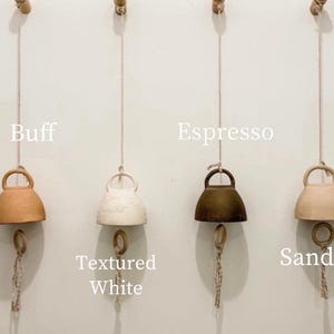 Handmade Ceramic Bells in 12 Neutral Colors and 3 Sizes Handcrafted ...