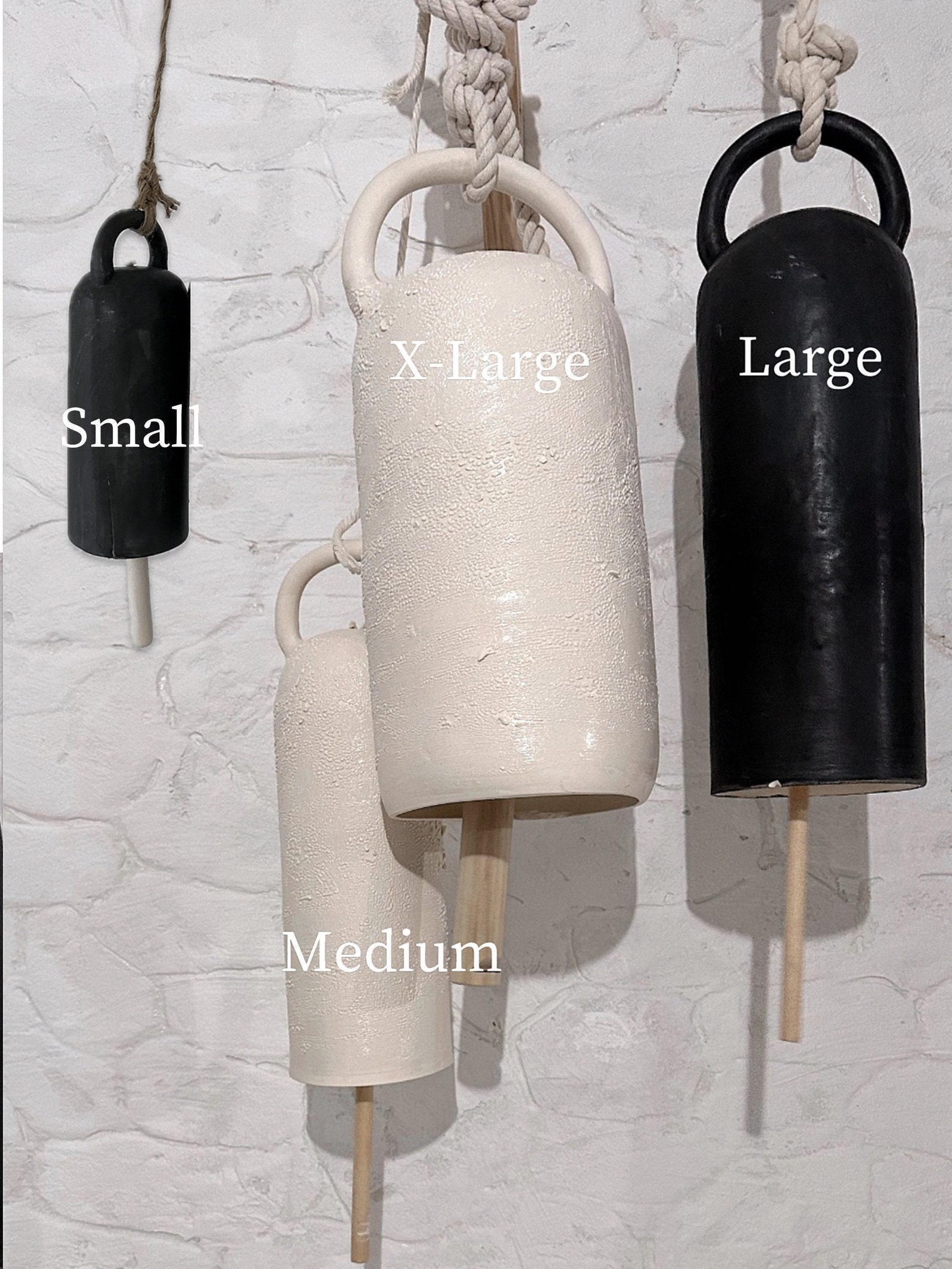 Designer Ceramic Bells Large Handmade Ceramic Bells Clay Pottery Bells ...